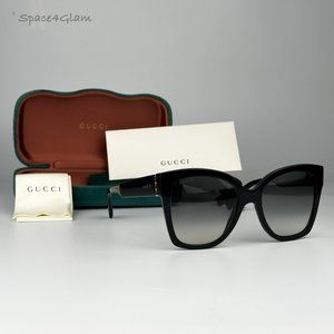 Gucci | Accessories | New Gucci Gg459s 00 Black Gray Gradient Cat Eye ...